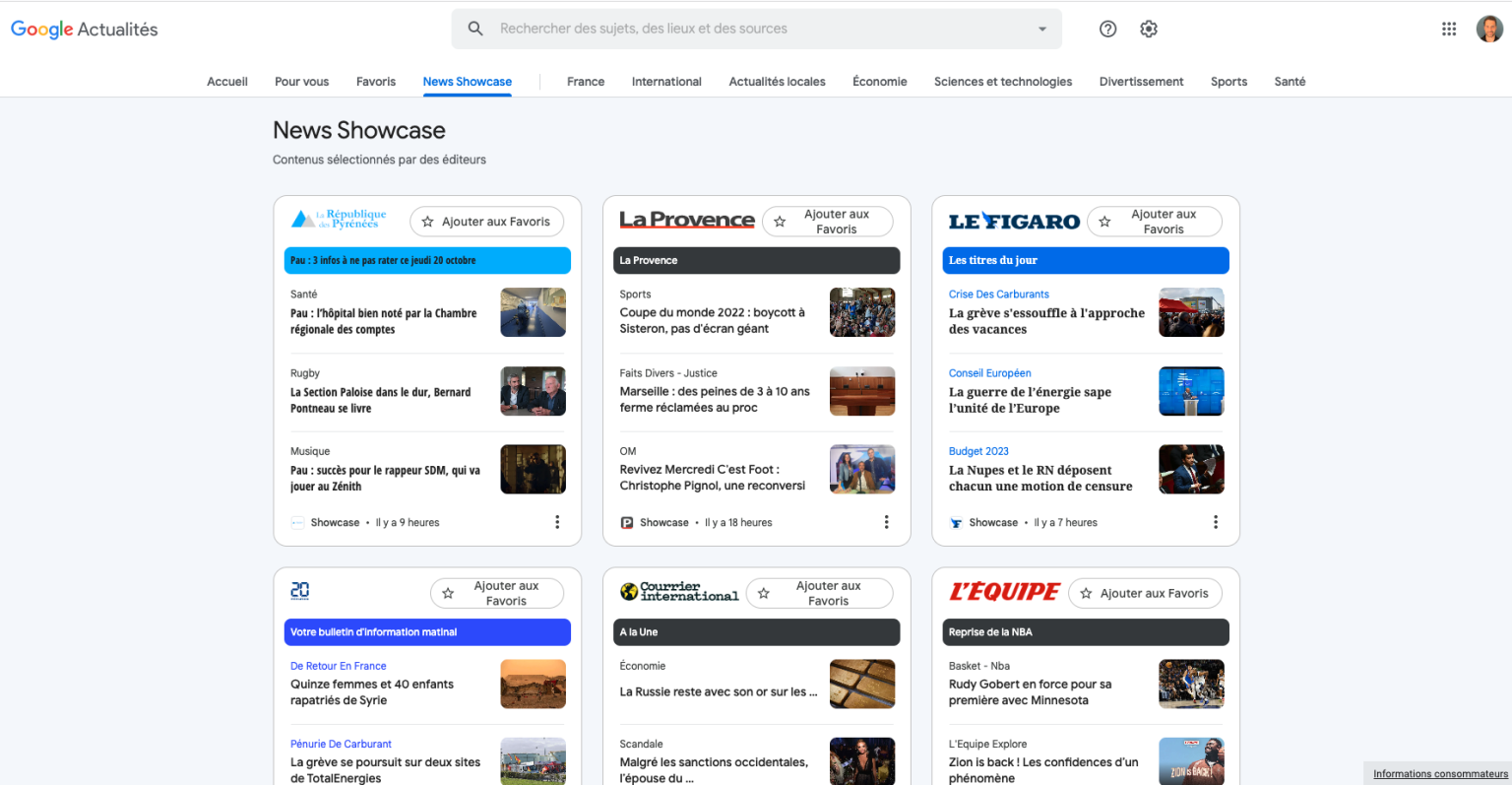 65 éditeurs participent à Google Showcase à son lancement en France ...